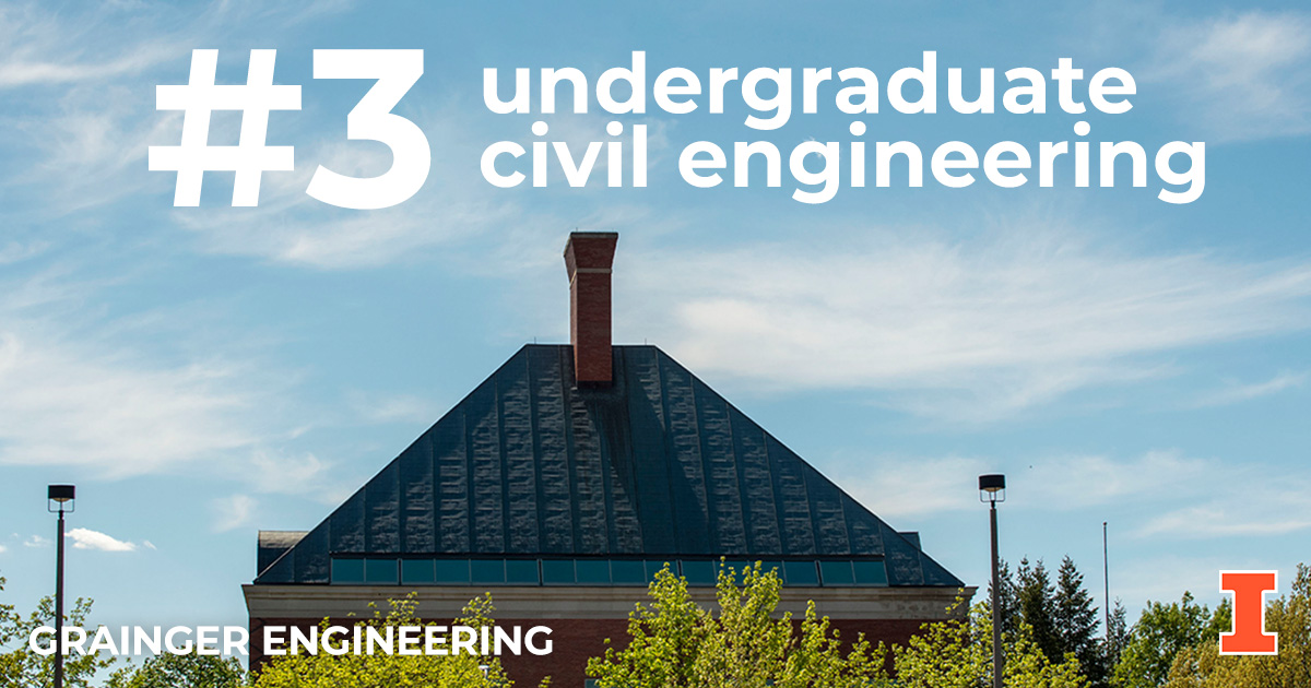 Civil engineering undergraduate program ranked No. 3 | Civil ...